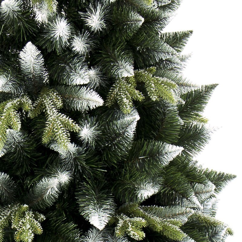 Next Day│Silver Pine Christmas Tree│Two-Toned Green with Snow Effect ...