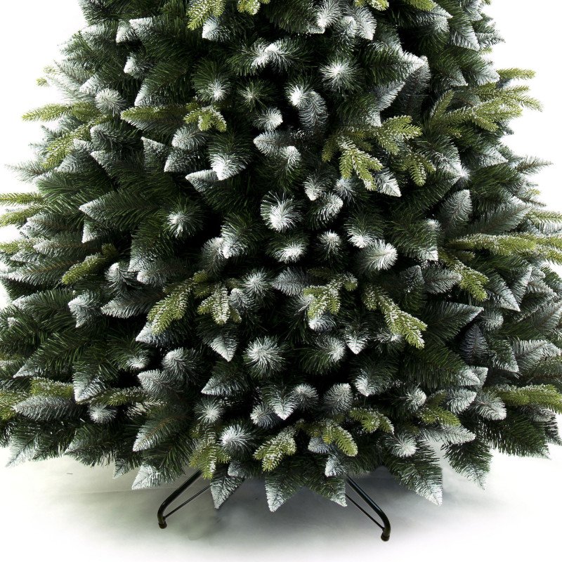 Next Day│Silver Pine Christmas Tree│Two-Toned Green with Snow Effect ...